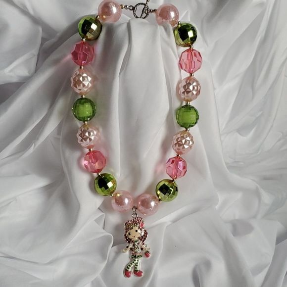 Jackie Sherwood | Accessories | New Strawberry Shortcake Chunky Necklace | Poshmark